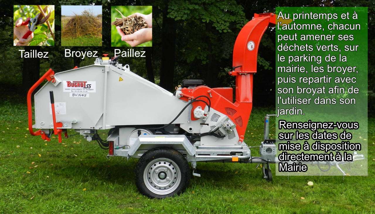 Broyeur de végétaux thermique et compost en partage. - mairie-lapierre.fr